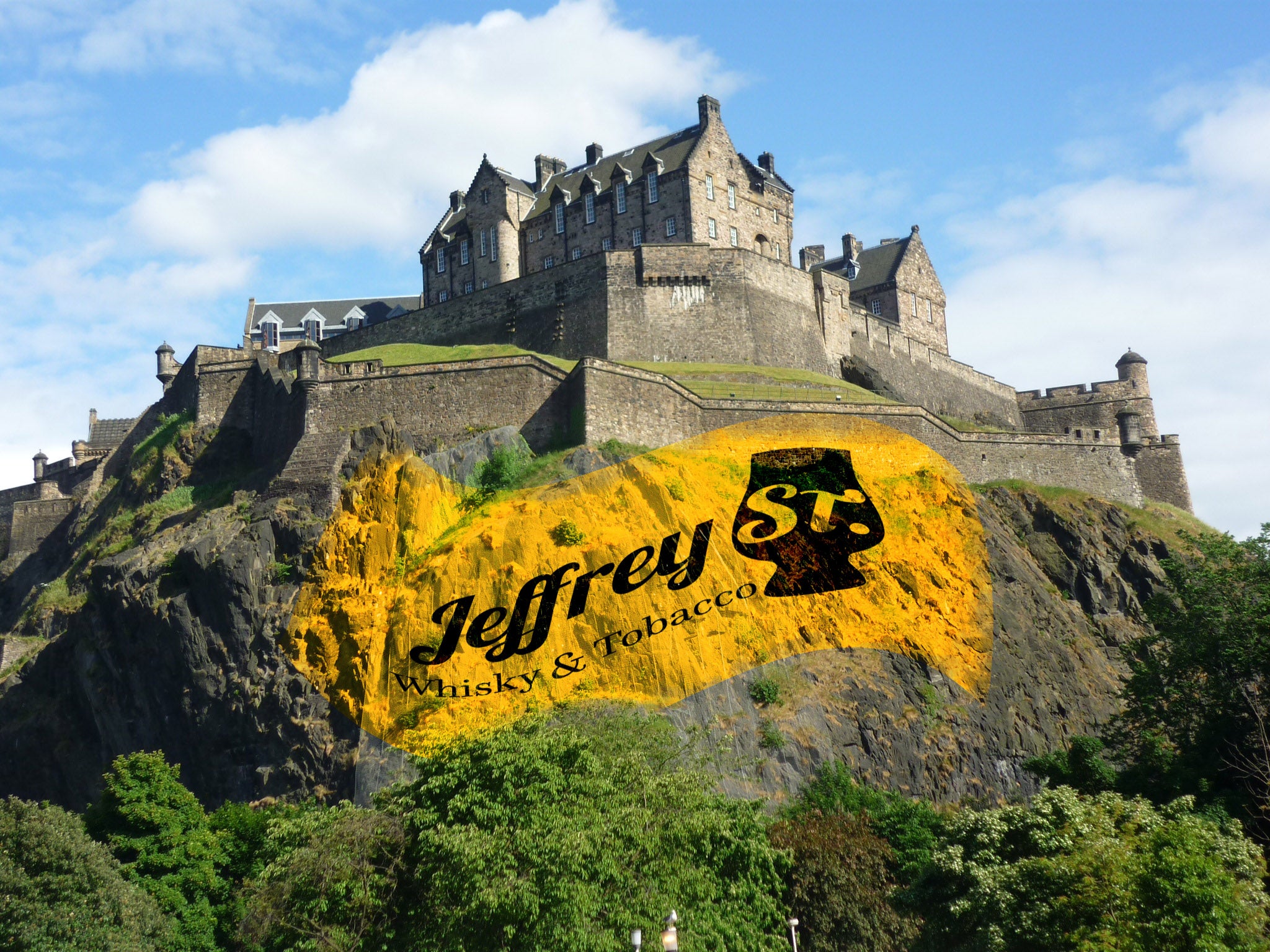 Edinburgh Castle Ads – Jeffrey st. Whisky & Tobacco